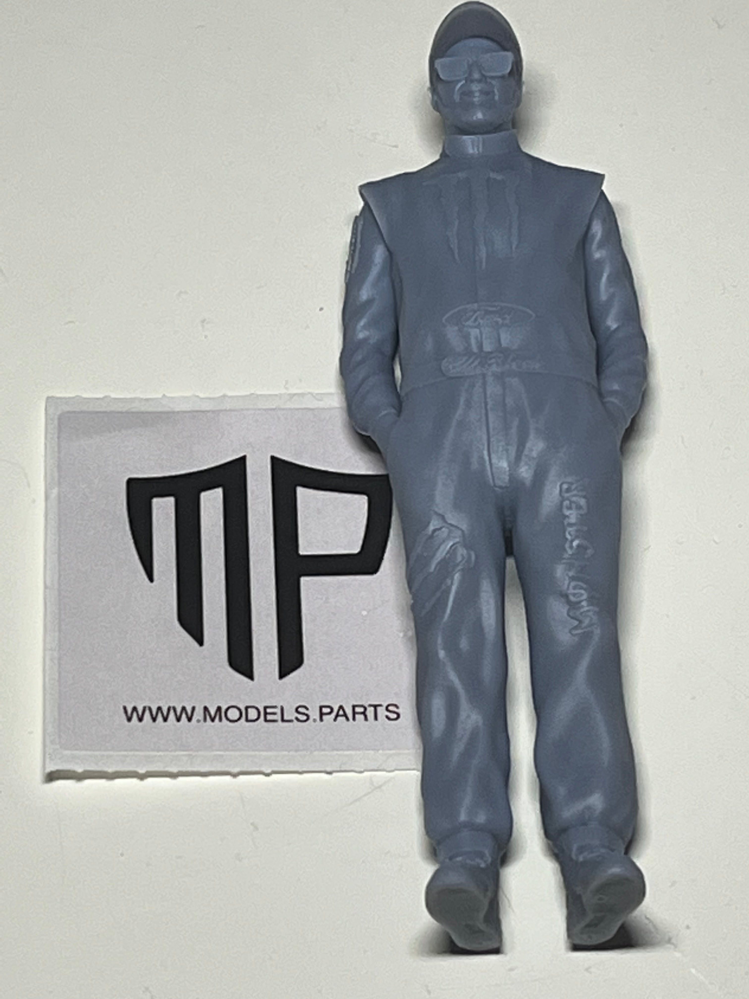 Ken Block standing Figure with glasses – models parts